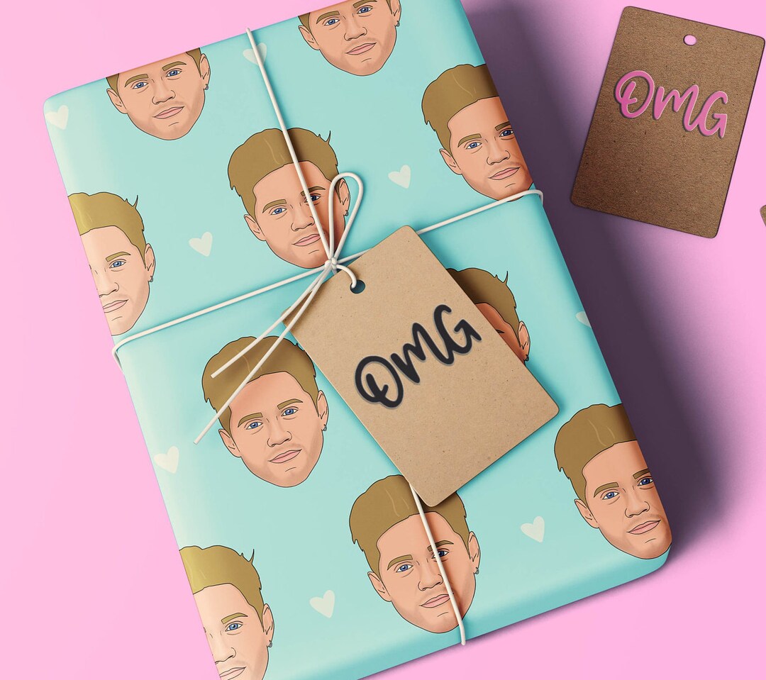 Niall Horan Wrapping Paper Gift Paper Funny Gift Wrap One Direction One ...