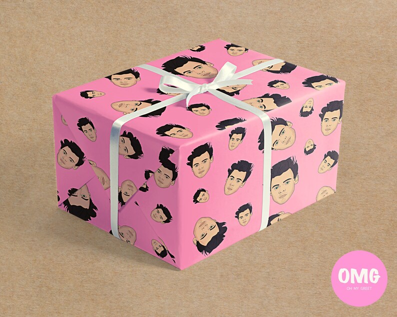 Harry Styles Wrapping Paper Gift Paper Funny Gift Wrap | Etsy