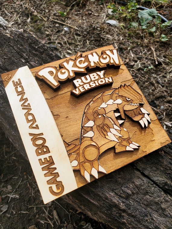Wooden Pokemon Ruby Game Boy Advance Case | Etsy