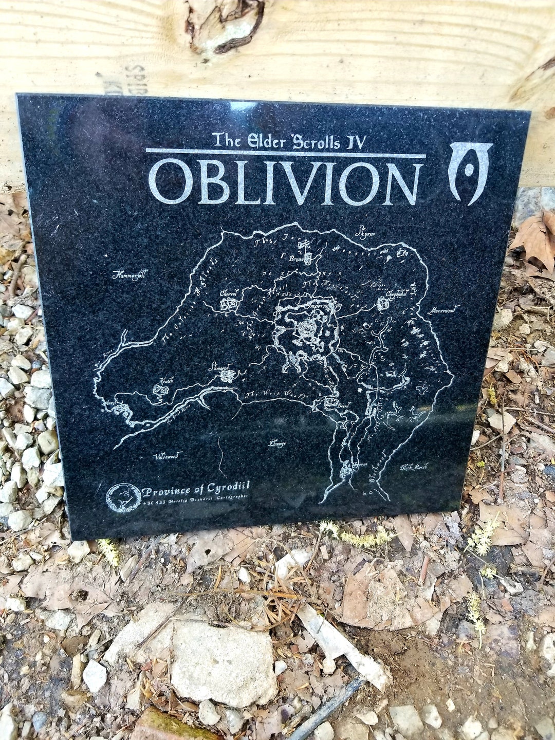 The Elder Scrolls IV Oblivion World Map Granite Tile - Etsy