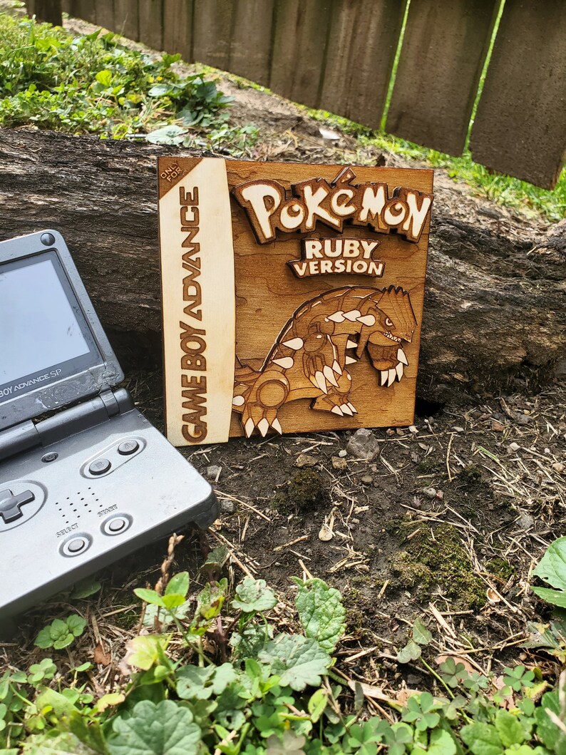 Wooden Pokemon Ruby Game Boy Advance Case - Etsy