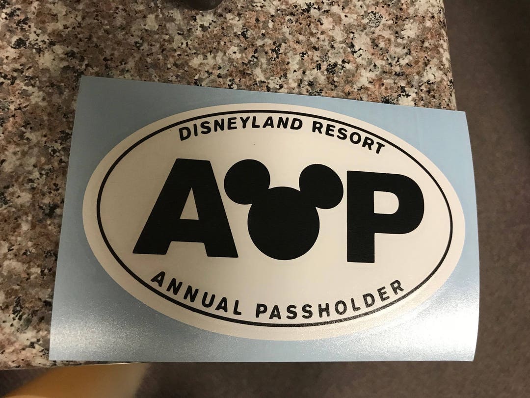 Disneyland AP Sticker / Zweifarbig Weiß und Schwarz - Etsy.de