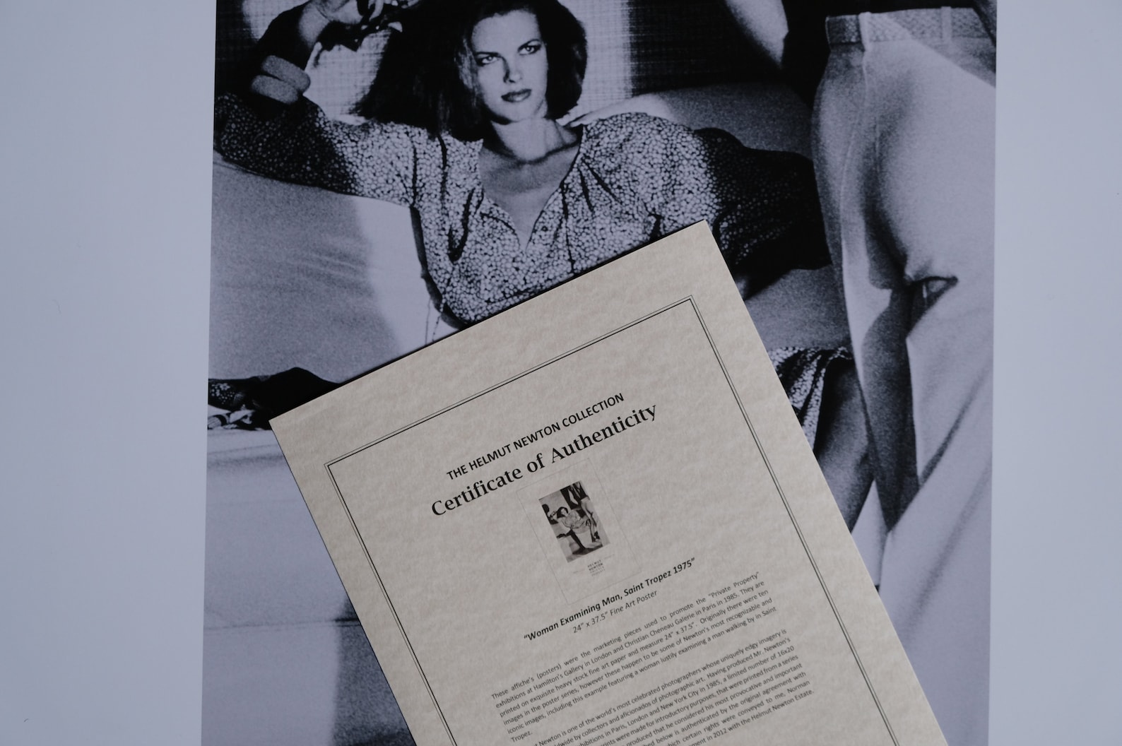 Helmut Newton 'woman Examining Man Saint Tropez 1975' - Etsy