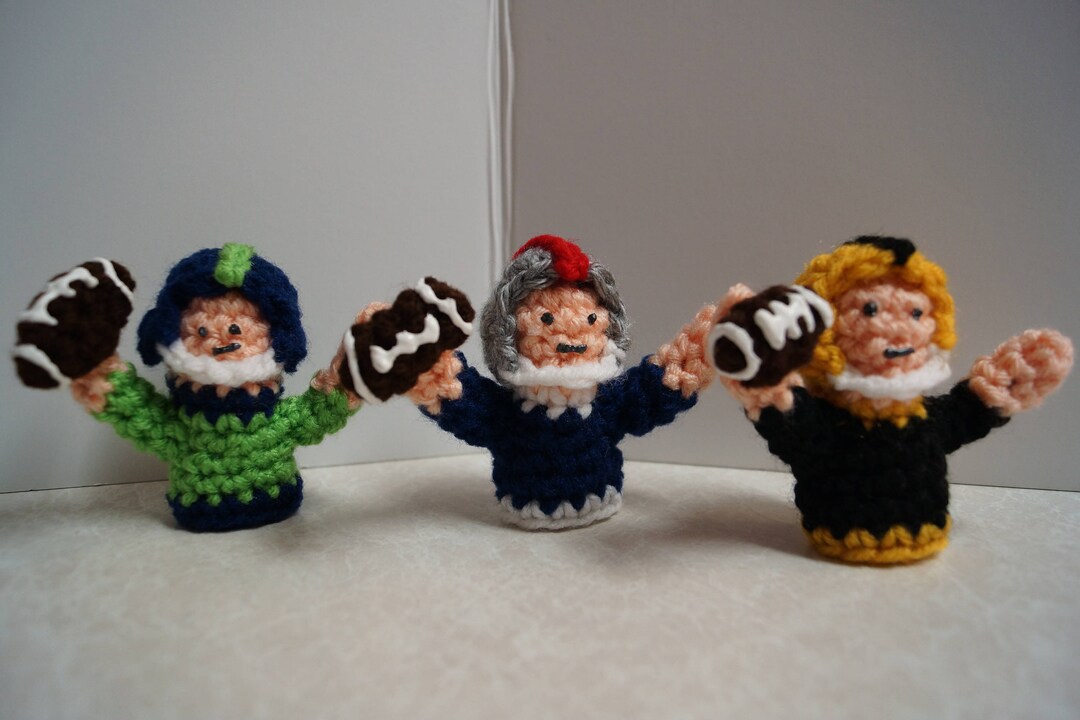 Football Player, Finger Puppets - Etsy