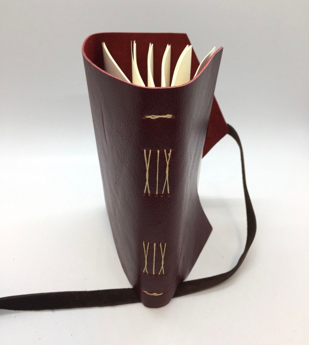 Handmade Brown Leather Notebook/journal/diary/sketchbook - Etsy