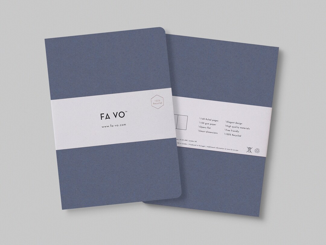 FA VO Notebook Lavender - 100% Recycled Notebook (205 X 145 Mm) 8 1/8 ...