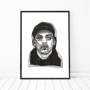 Slug From Atmosphere Black White Slug Poster Slug Print - Etsy