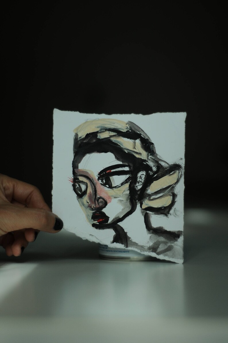 Inspirational Wall Art Watercolor Woman Portrait Woman Face - Etsy