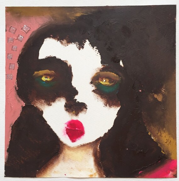 Home & Living Gothic Gift Bedroom Wall Decor Dark Acrylic Painting ...