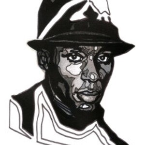 Black White Mos Def Poster, Mos Def Print, Digital Print, Printable Art ...