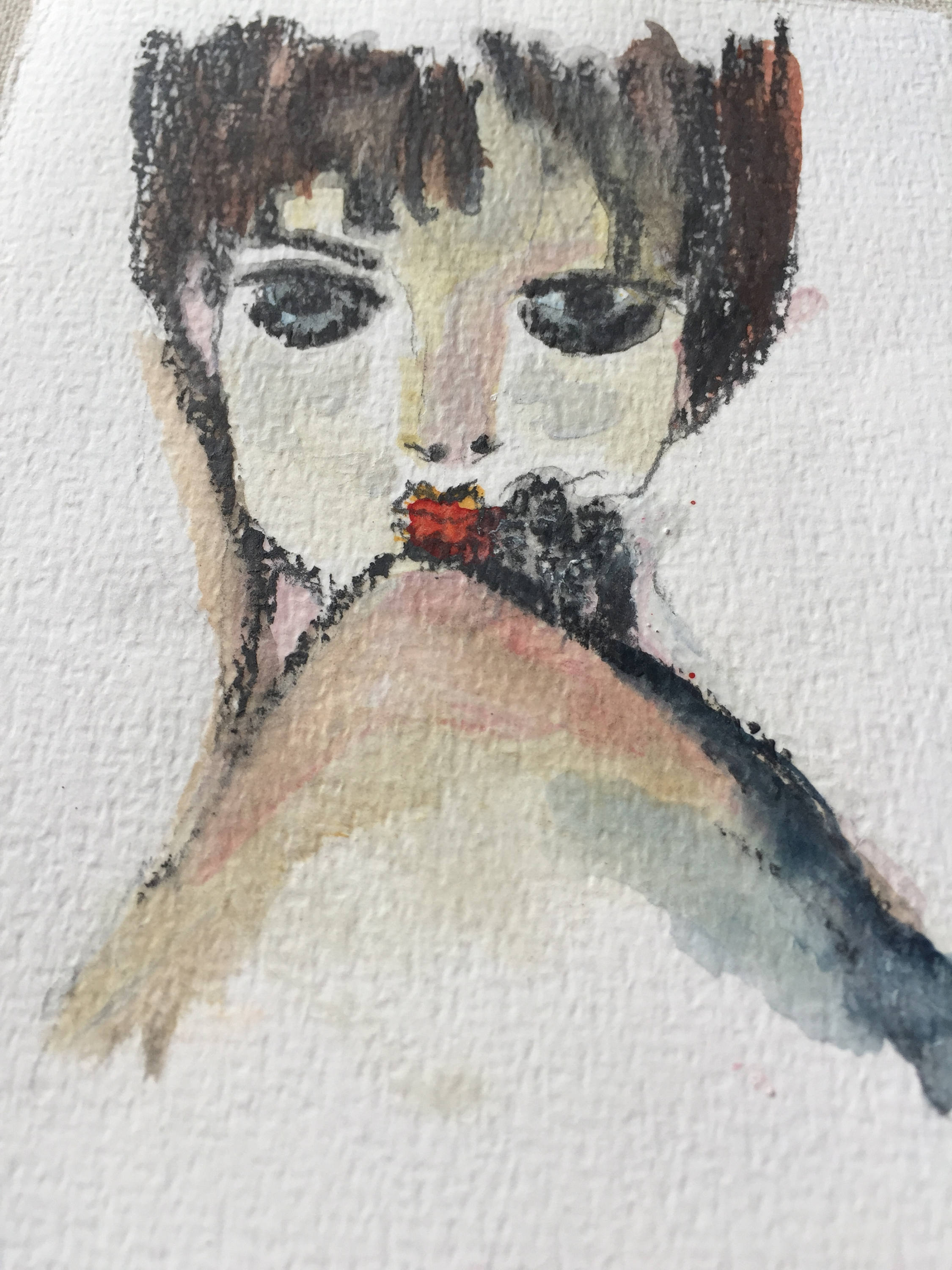 Charcoal Drawing Figurative Painting Expressionist Wall Art | Etsy