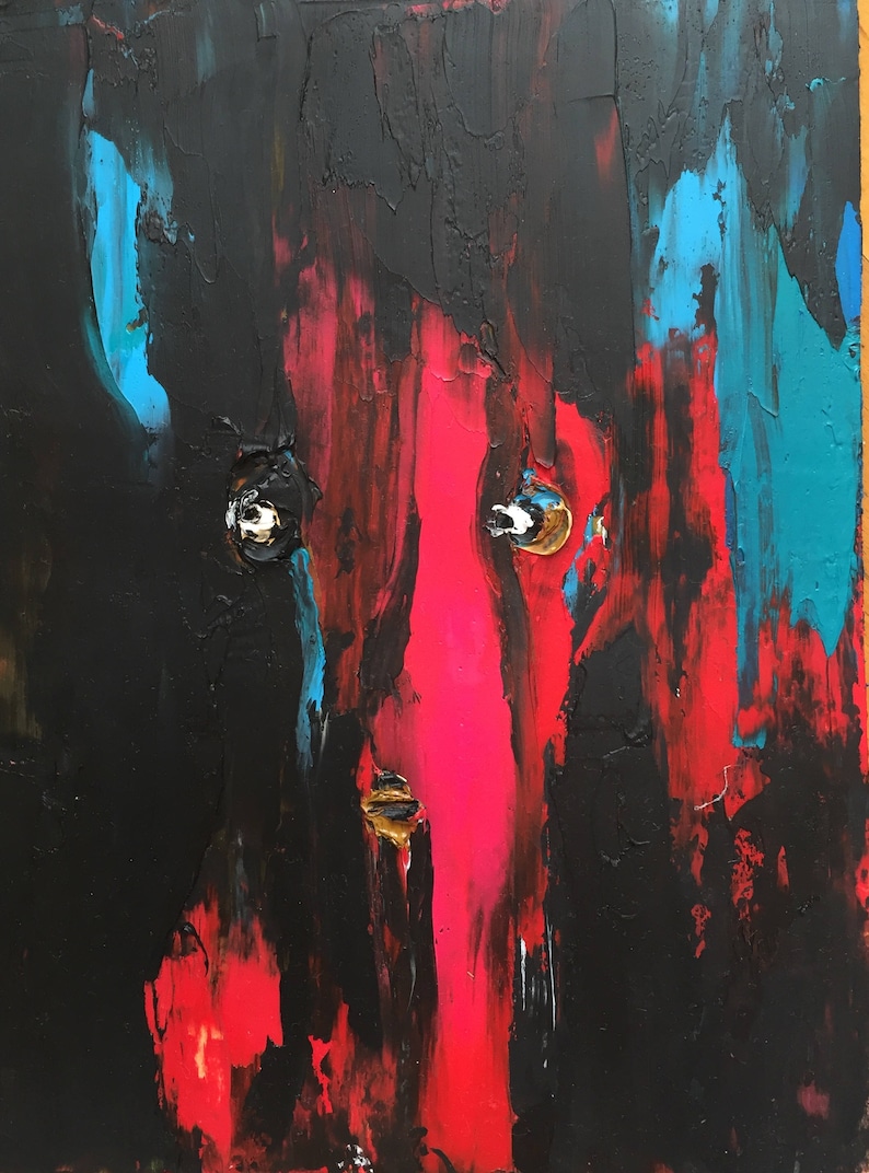 Abstract Oil Painting Oil Portrait Original Original Oil - Etsy