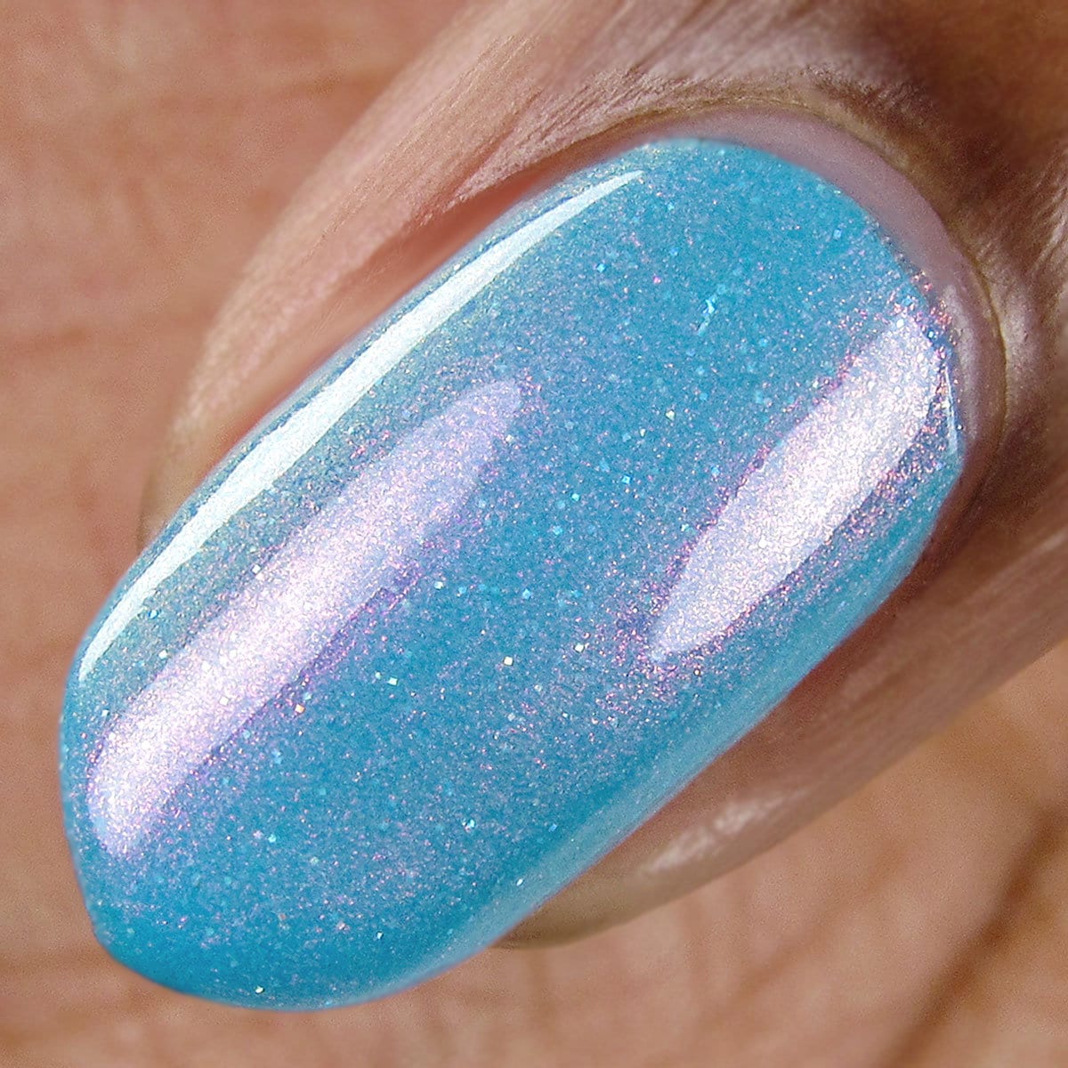 Cyan Blue Vegan Nail Polish Bright Blue Opal Shimmer - Etsy