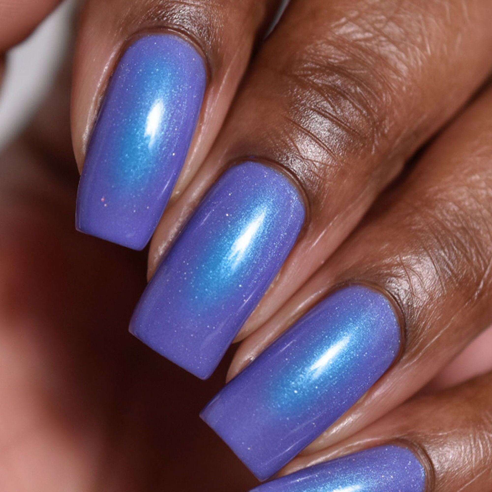 Periwinkle Blue Color Shifting Vegan Nail Polish - Blue Shimmer ...