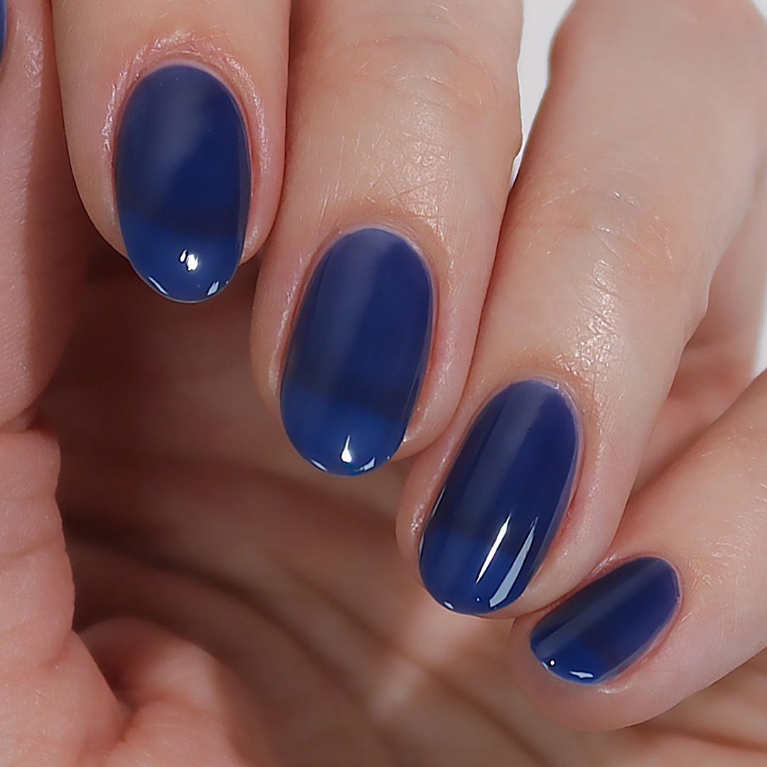Dark Blue Jelly Nail Polish - Cirque Colors Midnight Jelly - Etsy