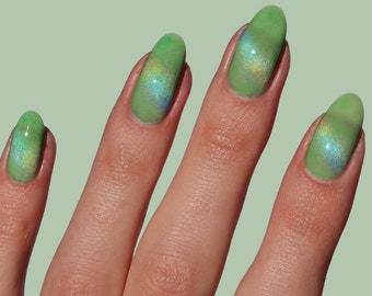 Bright Forest Green Magnetic Color Shifting Multichrome Vegan - Etsy
