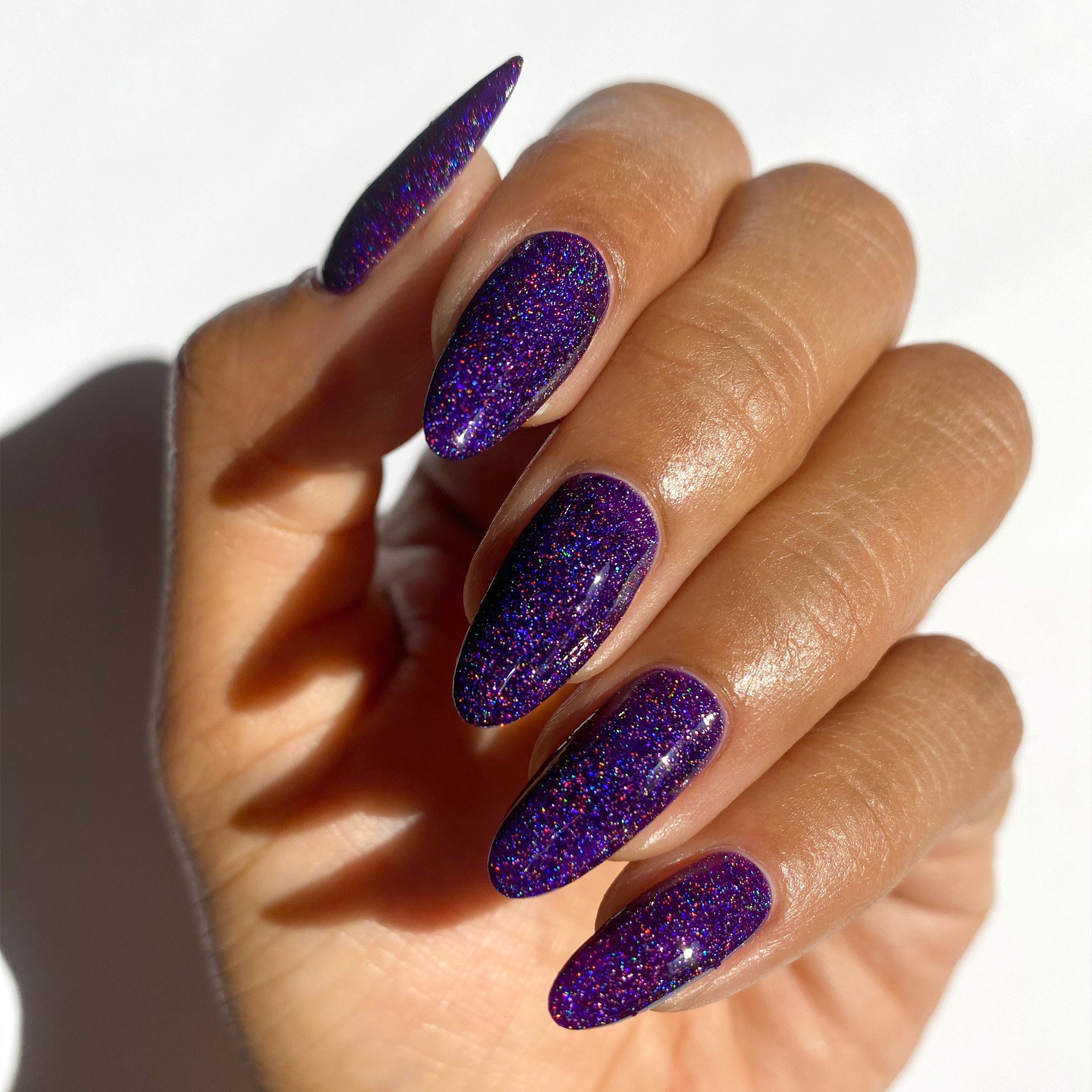 Deep Purple Nails