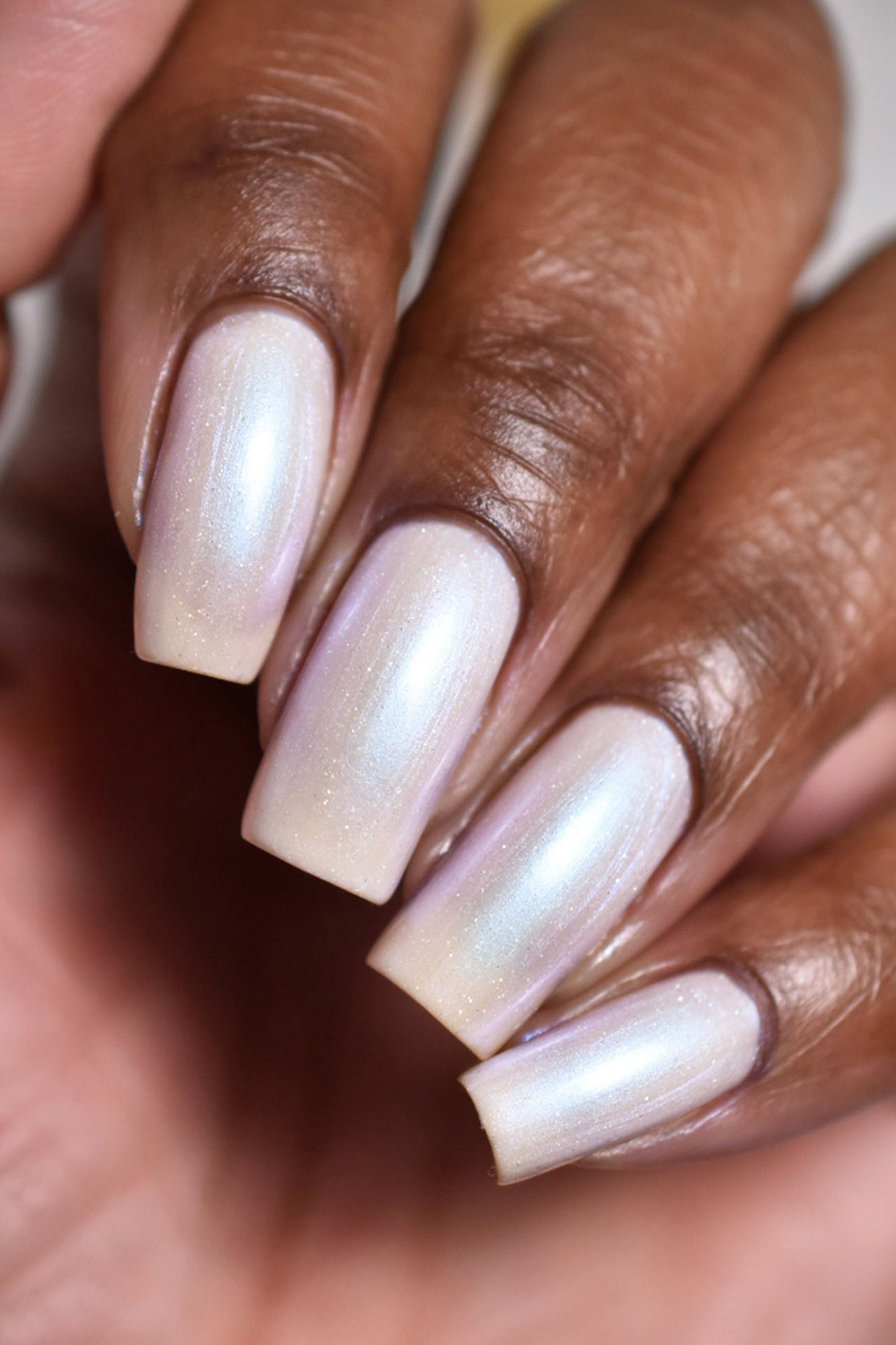 Iridescent Opal Vegan Nail Polish White Shimmer Holographic - Etsy