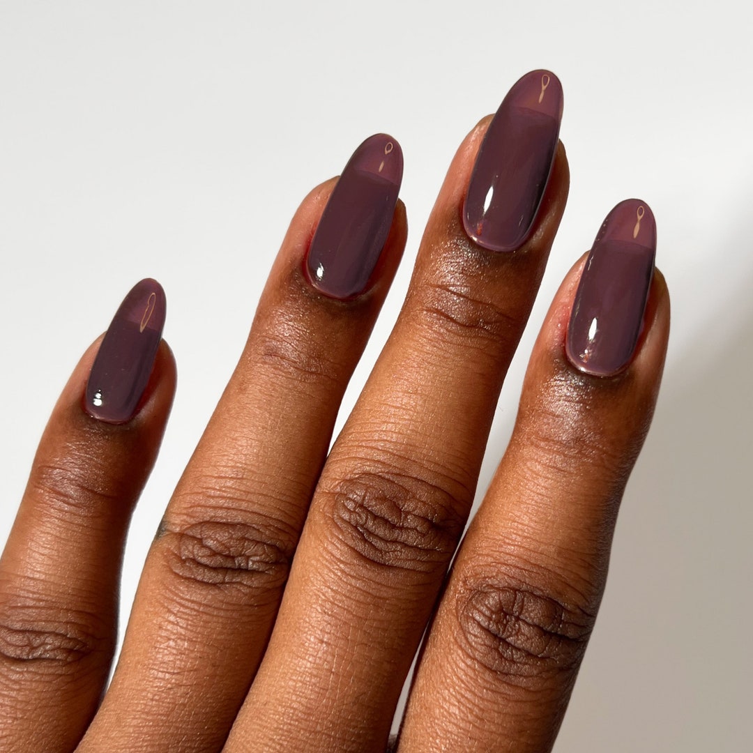 Dark Brown Jelly Nail Polish Cirque Colors Mahogany Jelly - Etsy