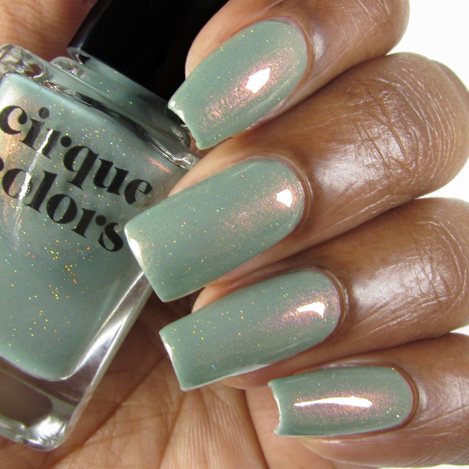 Light Green Shimmer Nail Polish Green Shimmer Holographic - Etsy