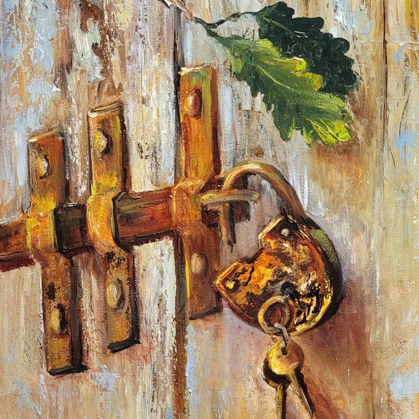 Rusty Padlock - Etsy
