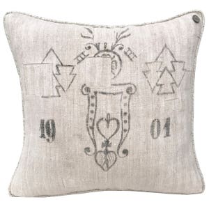 Antique German Grain Sack Pillow From 1901 23 X 23 - Etsy