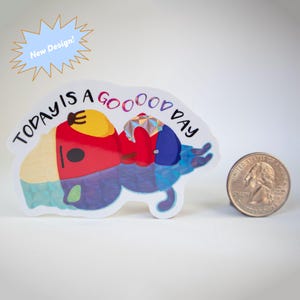 Holographic Pascal Good Day ACNH Sticker - Etsy