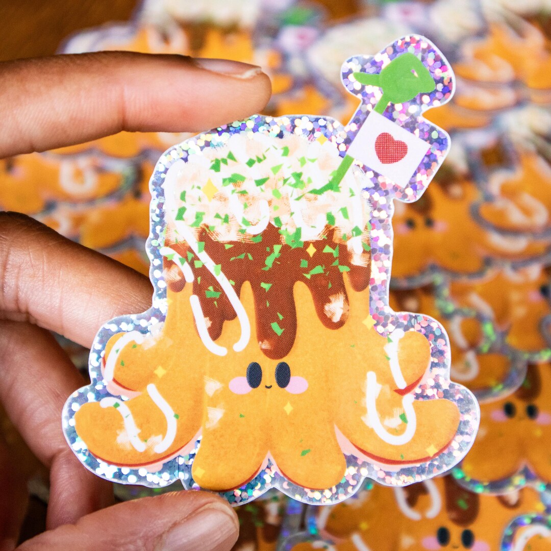 Holographic Takoyaki Sticker - Etsy