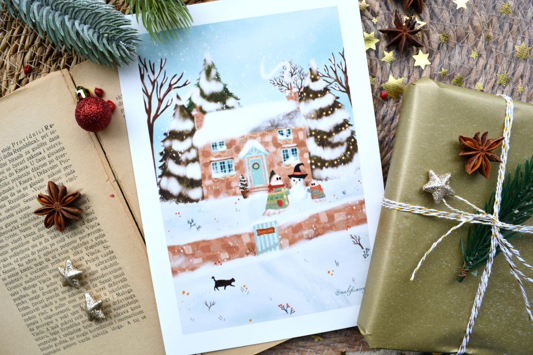 The Holiday Ghosts Art Print - Etsy