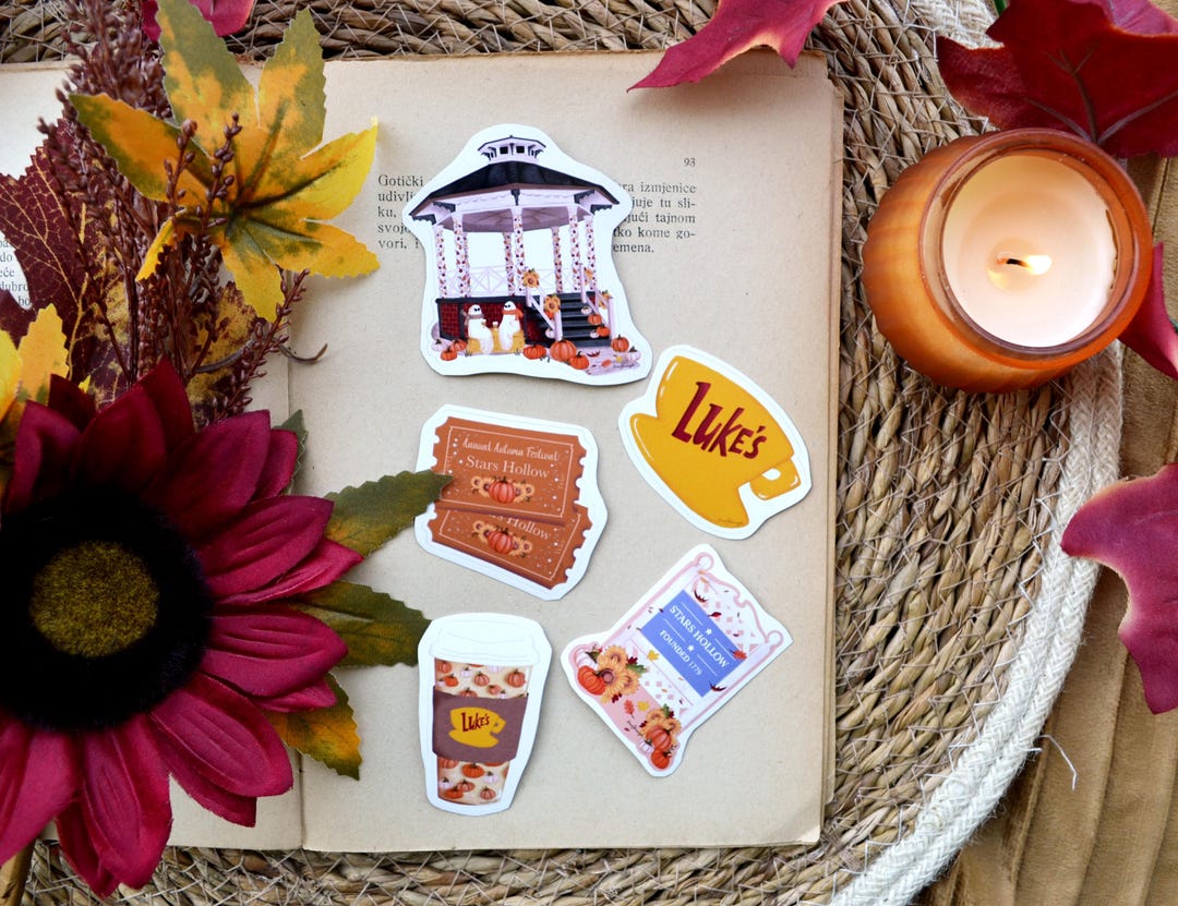 Gilmore Ghouls Sticker Set, Gilmore Girls Art - Etsy