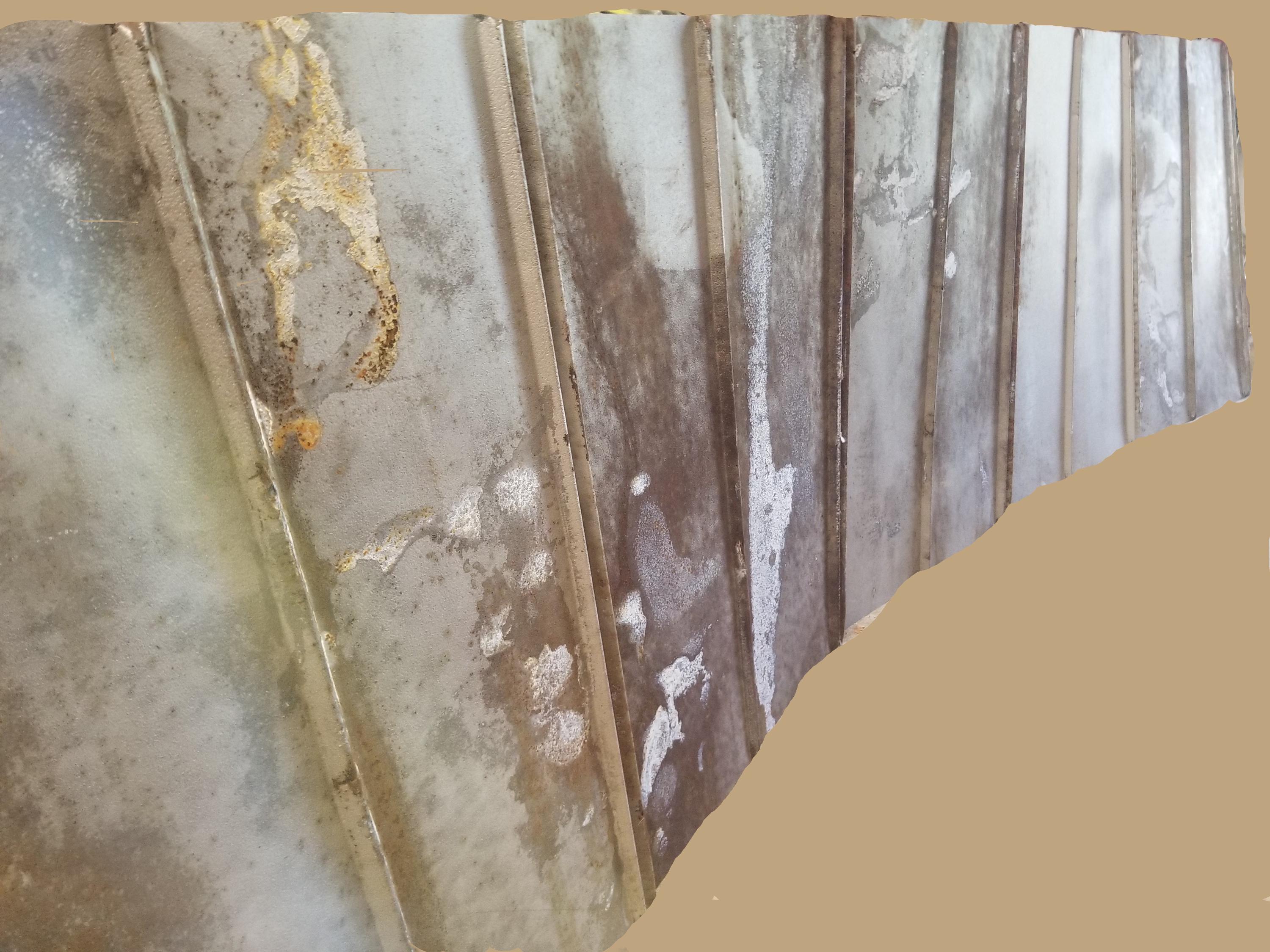 Reclaimed 5-V Metal Sheets – Rustic Wall Paneling –wainscot- 30 Sq. Ft ...