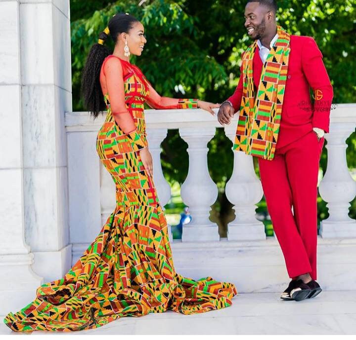 African Couple Prom Clothingafrican Floor Length Mermaid | Etsy