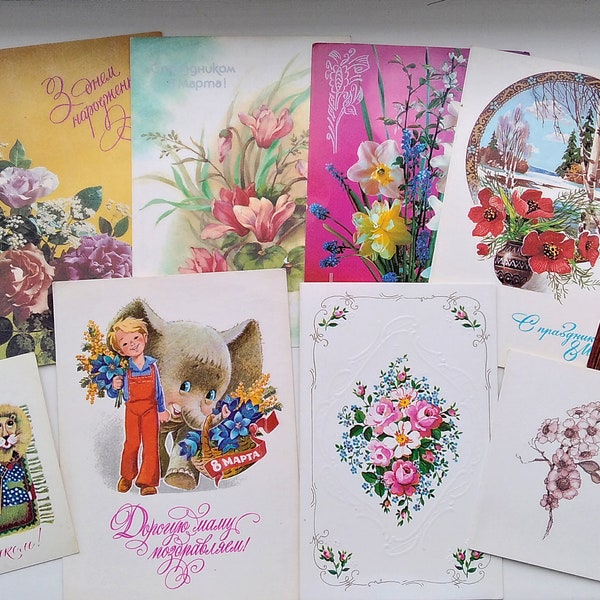 Russian Postcards - Etsy