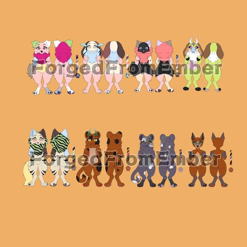 Adoptable Fursona Base Edit Feline Cat Canine Dog Rabbit Bunny Bear base by Oops_cry_creations ...