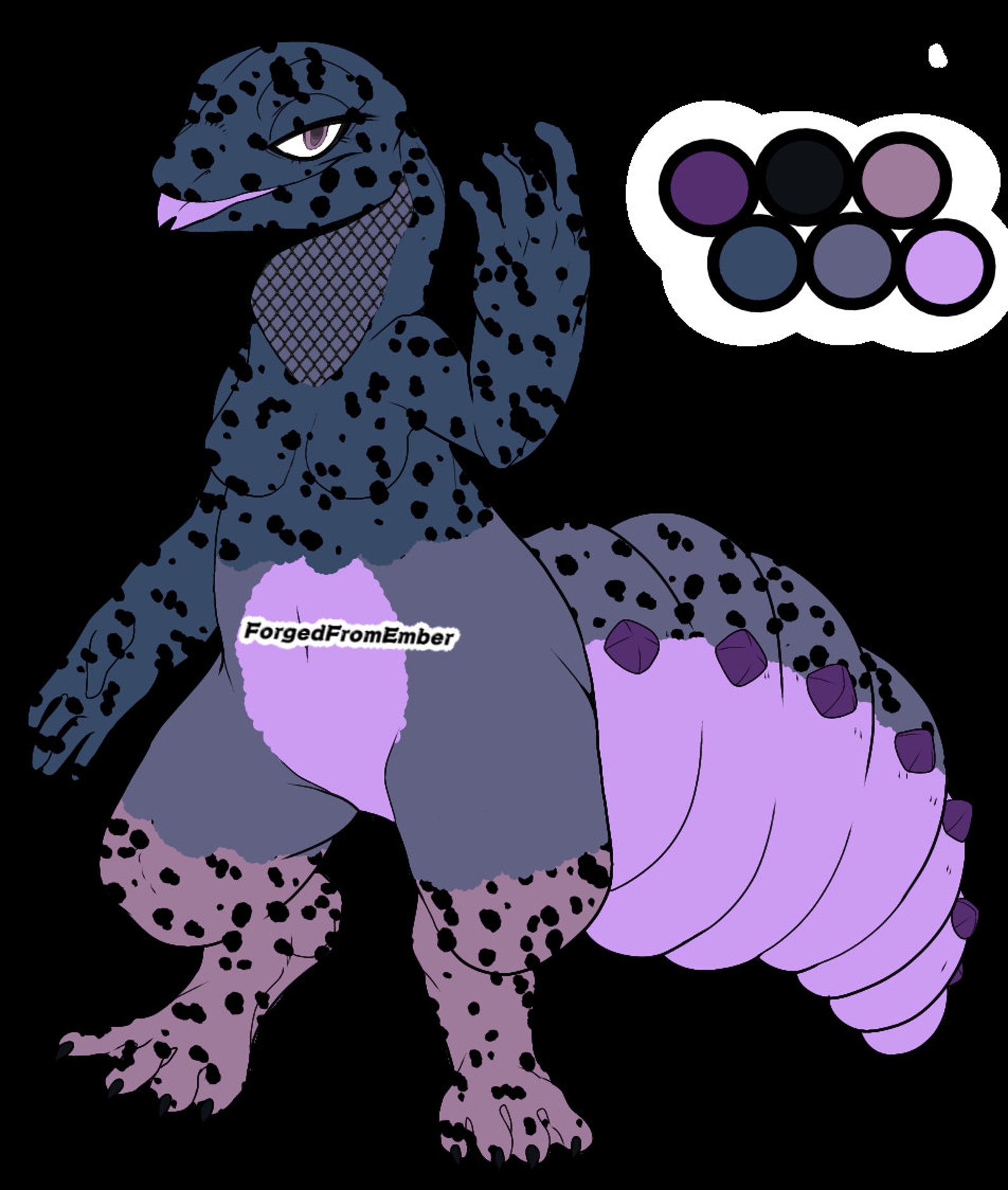Leopard Gecko Anthro Adoptables Female Colorful base by - Etsy