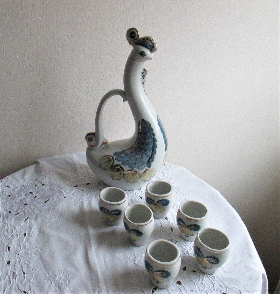 Liqueur Set, Schnapps Set, Drinking Set With Carafe and 6 Mugs ...