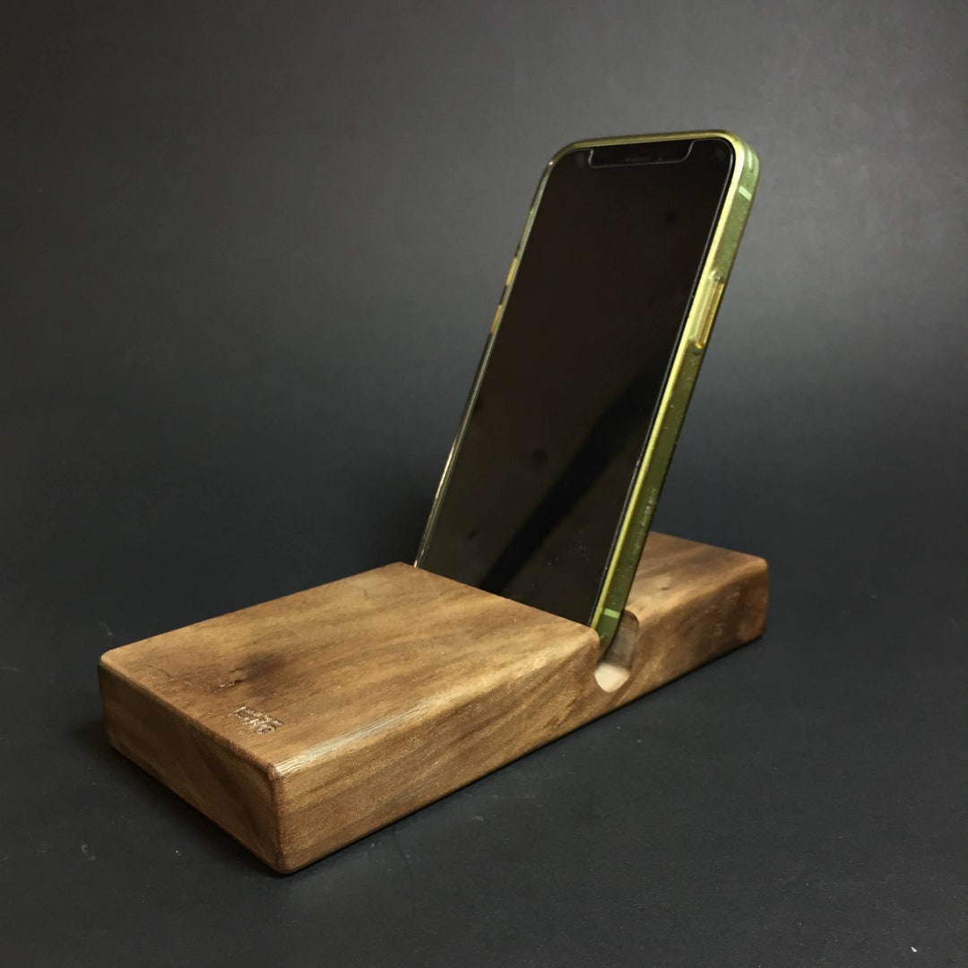 Futo Phone Stand Walnut Cell Phone Stand Cell Phone - Etsy