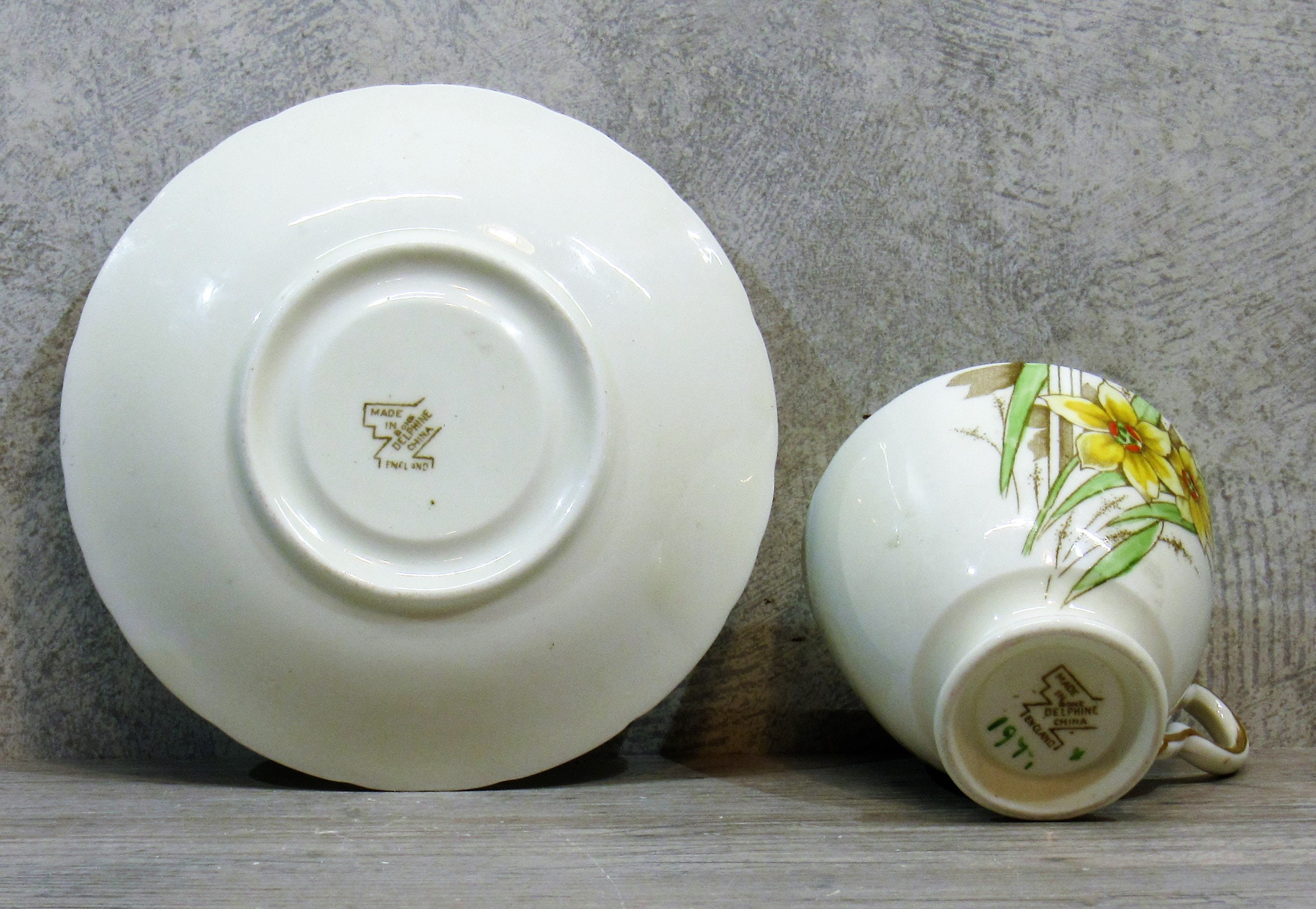 VTG DELPHINE CHINA Tea Cup & Saucer Made in England | Etsy