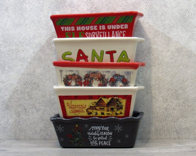Choice of NANTUCKET MINI BREAD Loaf Baking Pan, 5 Designs for Christmas ...