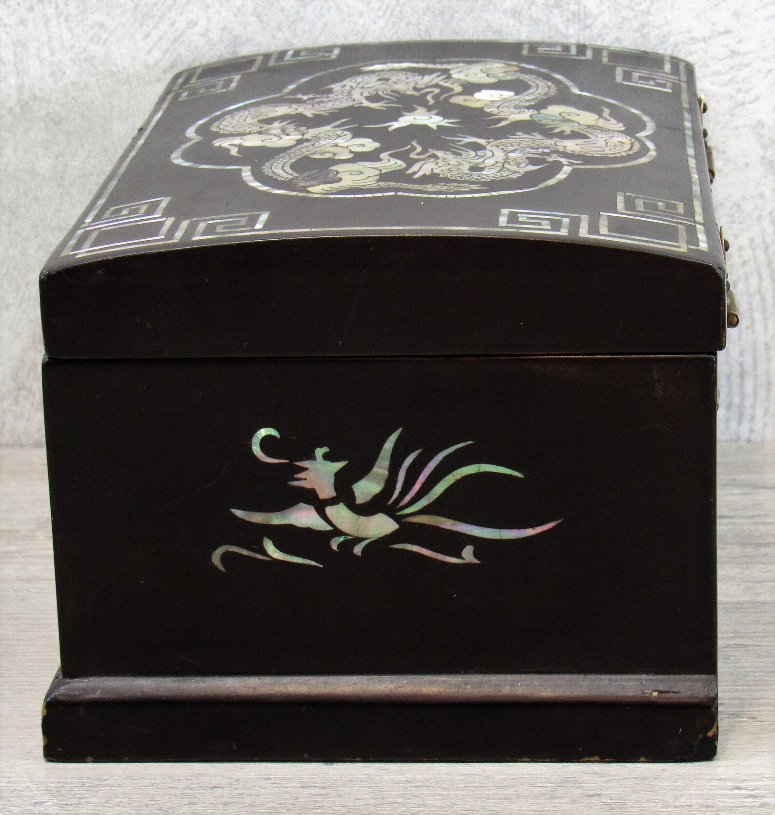 VTG Chinese JEWELRY BOX Inlaid Abalone/mother of Pearl in - Etsy