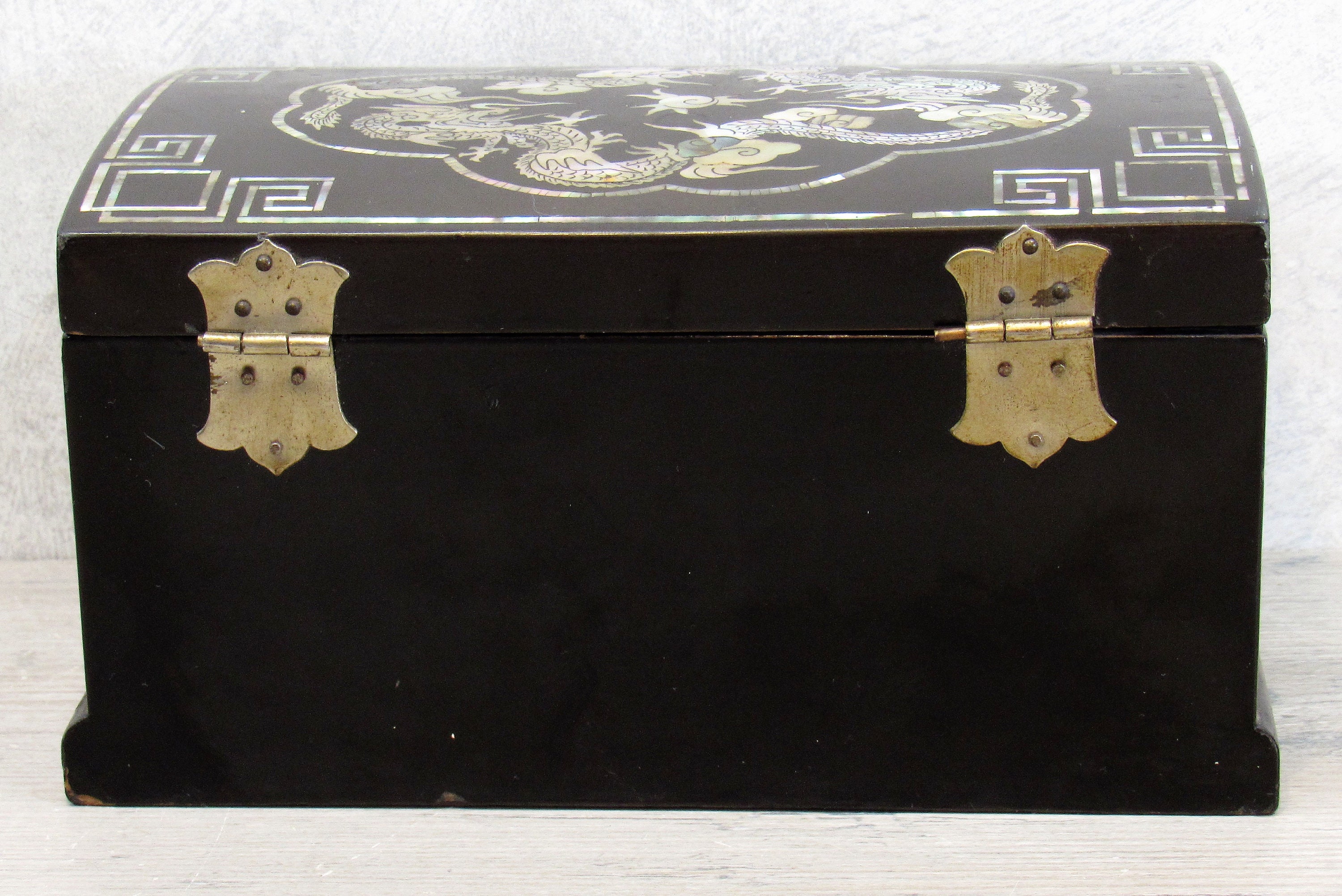 VTG Chinese JEWELRY BOX Inlaid Abalone/mother of Pearl in | Etsy