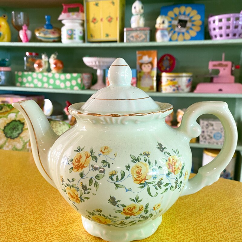 Rose Teapot - Etsy