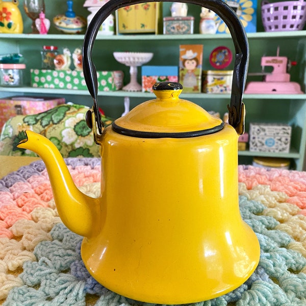 Mustard Tea Pot - Etsy