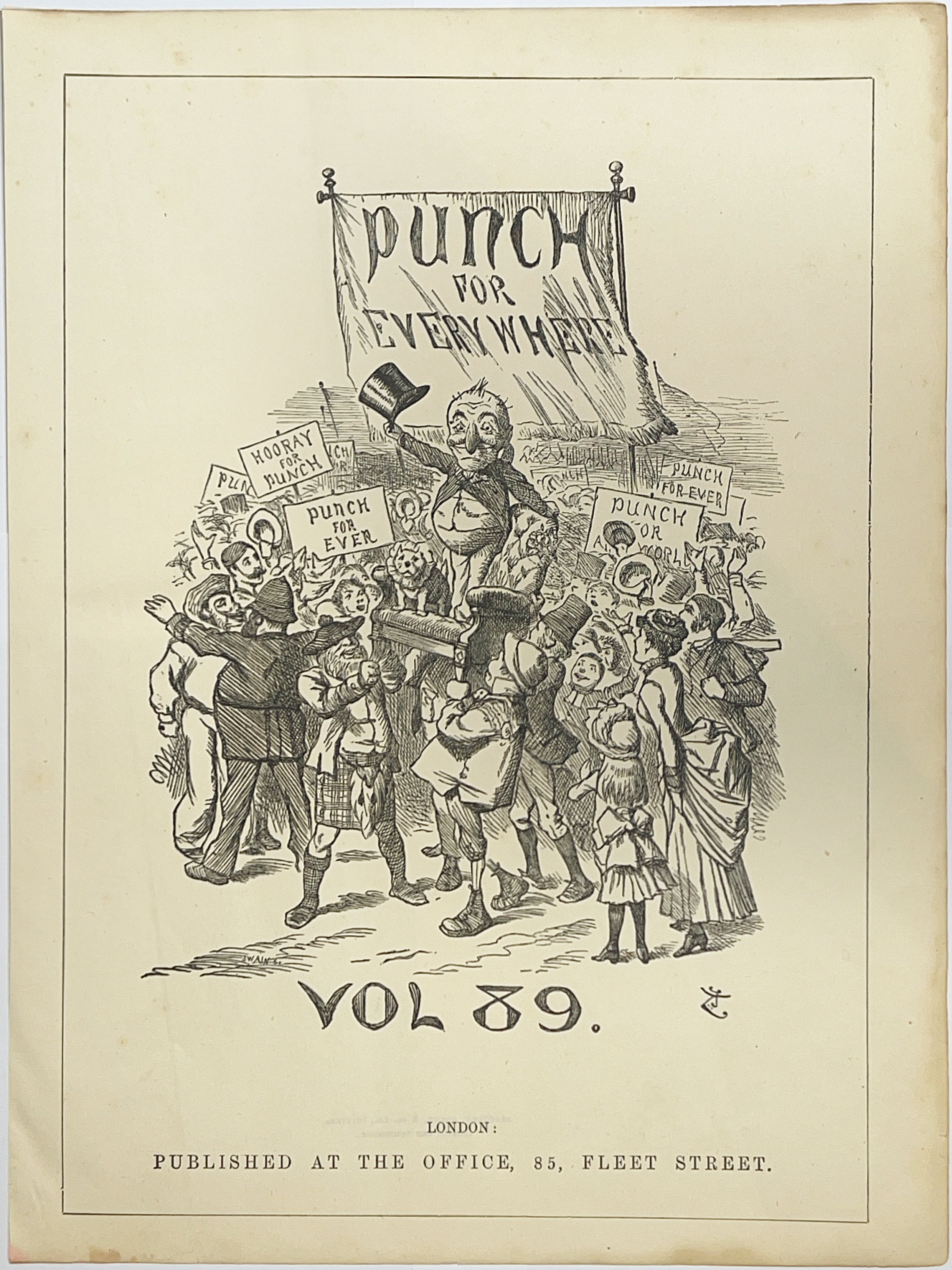 Punch Satirical Magazine Front Page of Vol 89 Original Print - Etsy