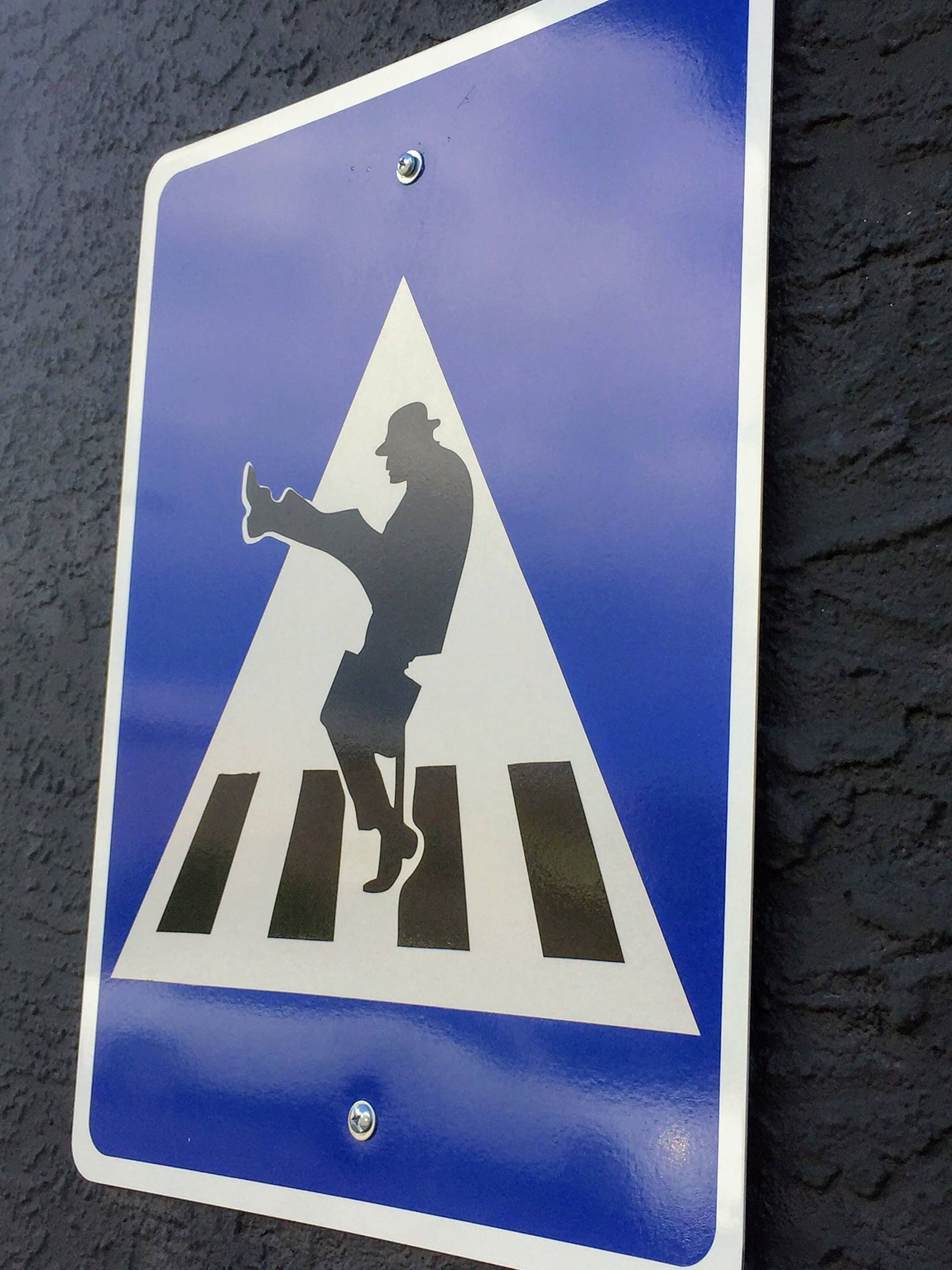 Silly Walking Sign - Monty Python Flying Circus Ministry of Silly Walks ...