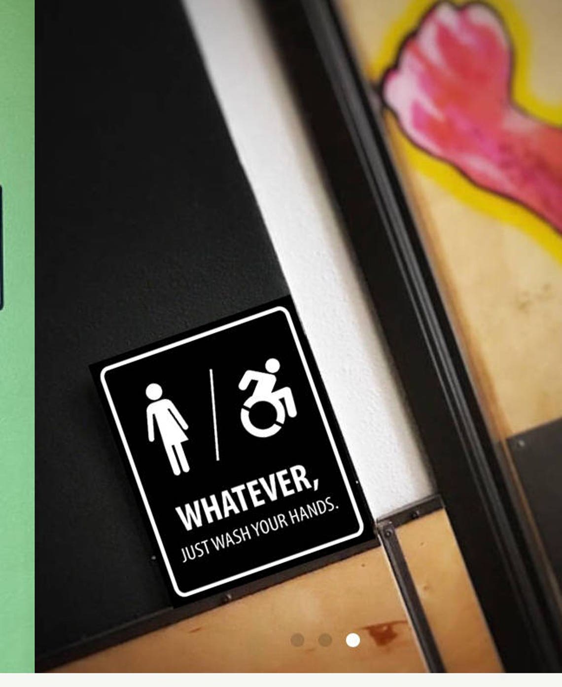 Restroom Bathroom Sign (gender Neutral, Unisex, Men's, Women's ...