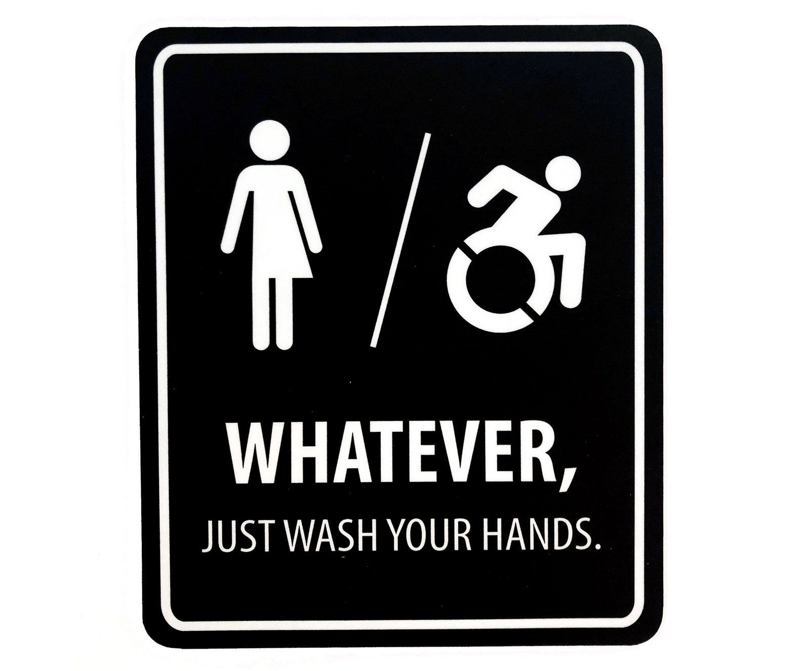 Restroom Bathroom Sign (gender Neutral, Unisex, Men's, Women's ...