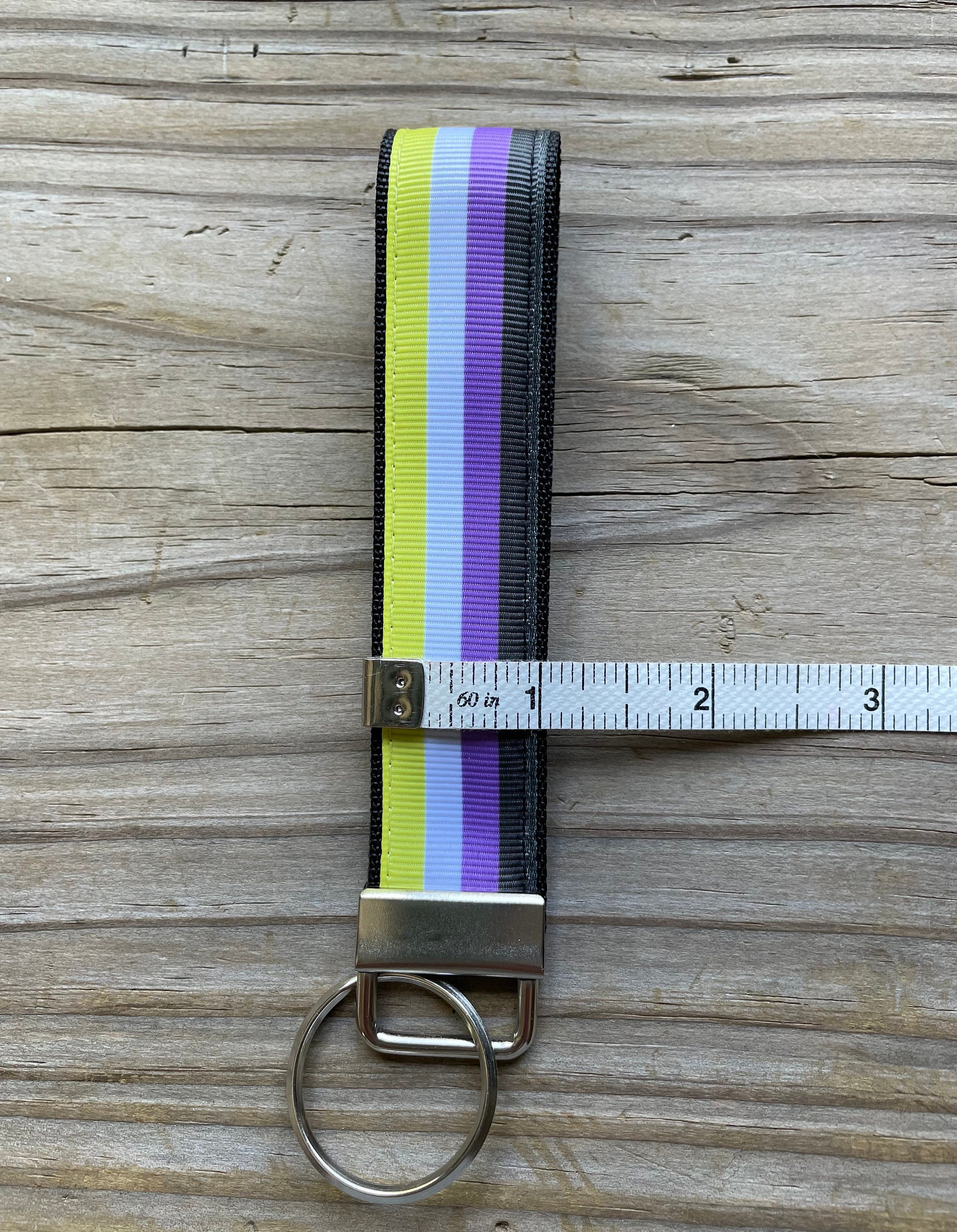 Non-binary Flag Keyfob Non-binary Pride Keychain Gender - Etsy