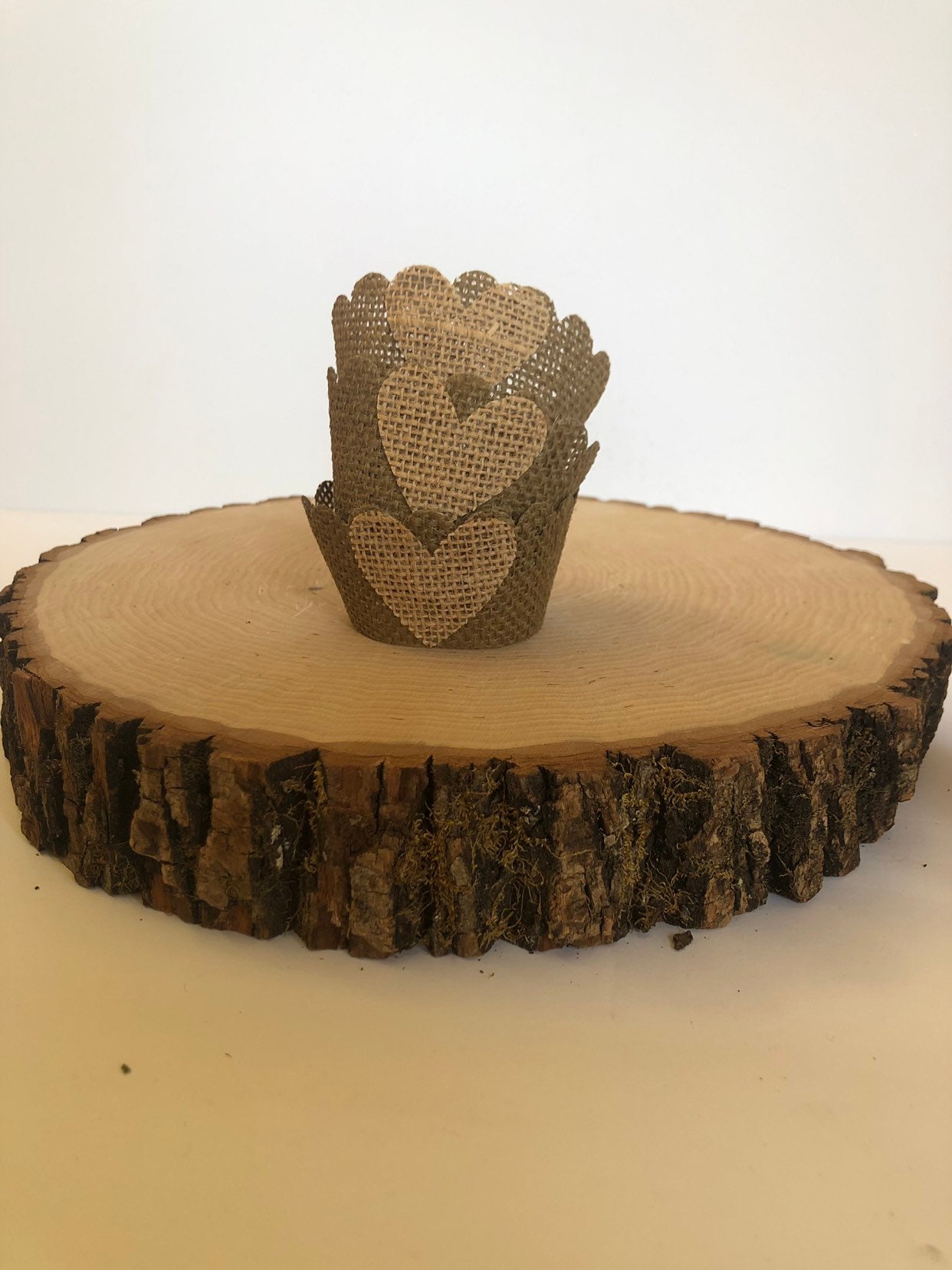 Burlap Cupcake Wrappers Rustic Cupcake Wrappers Wedding - Etsy