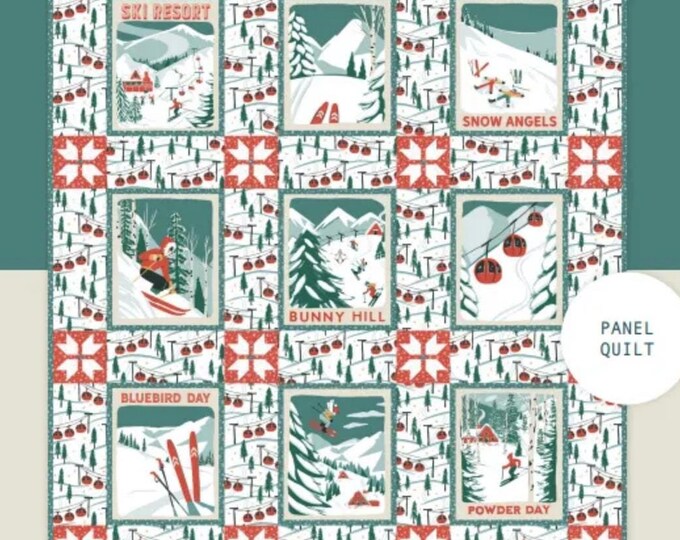 Ski Trip Quilt Kit, Riley Blake, Ski Hill Fabrics, 55.5" X 63" Quilt ...